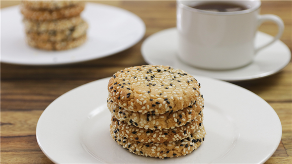 Tahini Cookies Recipe | The Cooking Foodie