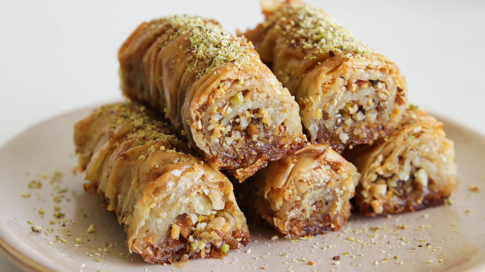 Rolled Baklava Recipe - The Cooking Foodie